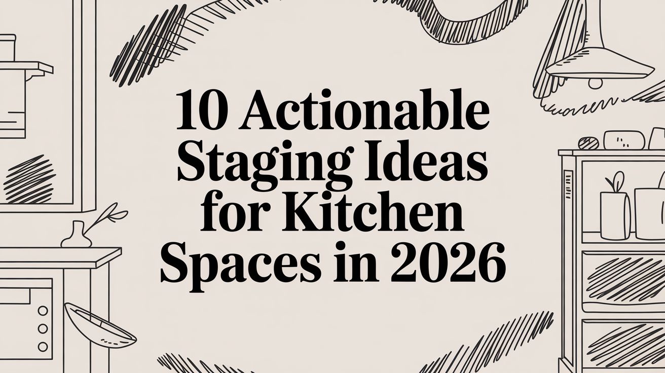 10 Actionable Staging Ideas for Kitchen Spaces in 2026 - Try Furnishly